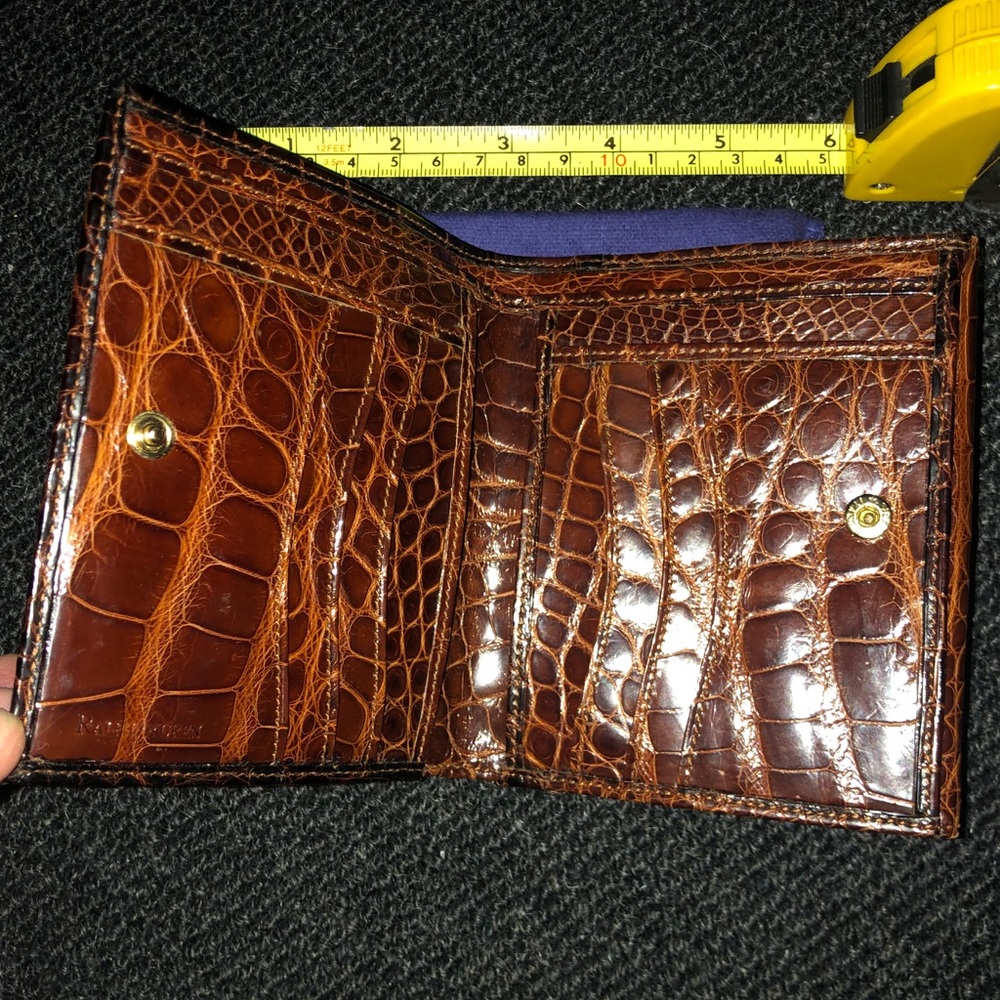 Ralph Lauren Alligator Coin Wallet - Gem